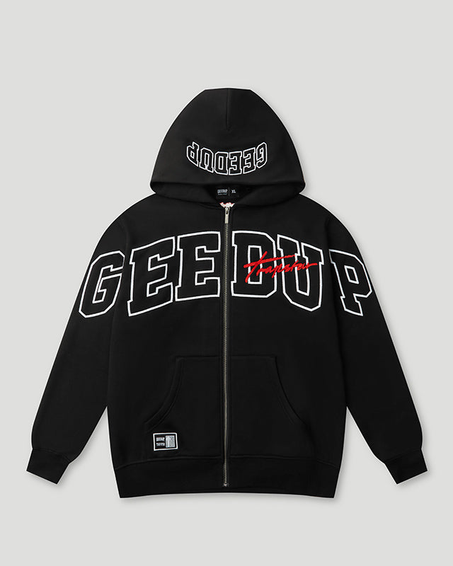 Team Logo x Trapstar Signature Jacket Black/White/Red – Geedup Co. US